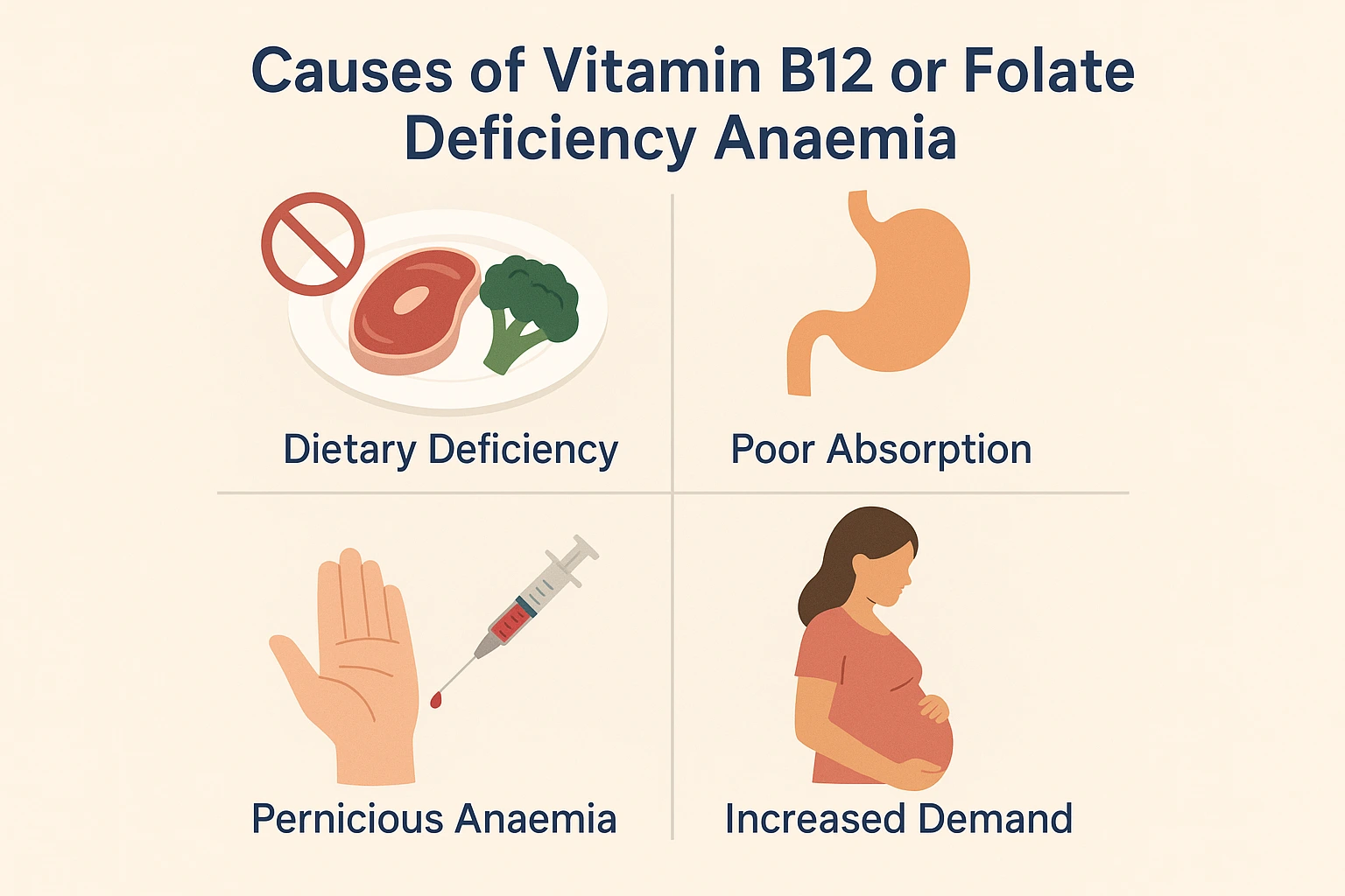 Overview Vitamin B12 or folate deficiency anaemia